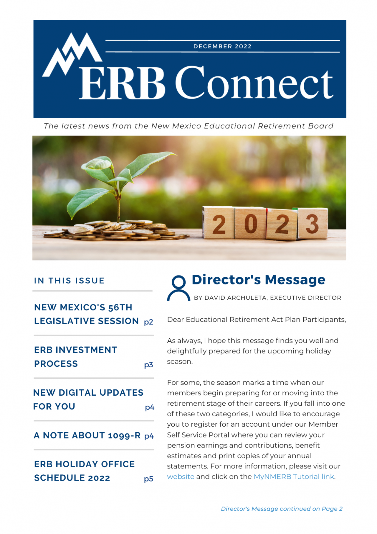 Employee Newsletters | NM Educational Retirement Board